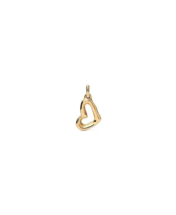 UNODE50 Plated Charm With Large Heart Shape