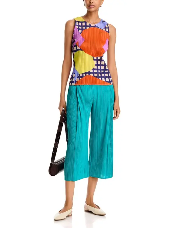 Issey Miyake Sleeveless Printed Top