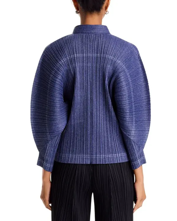 Issey Miyake Textured Denim Jacket