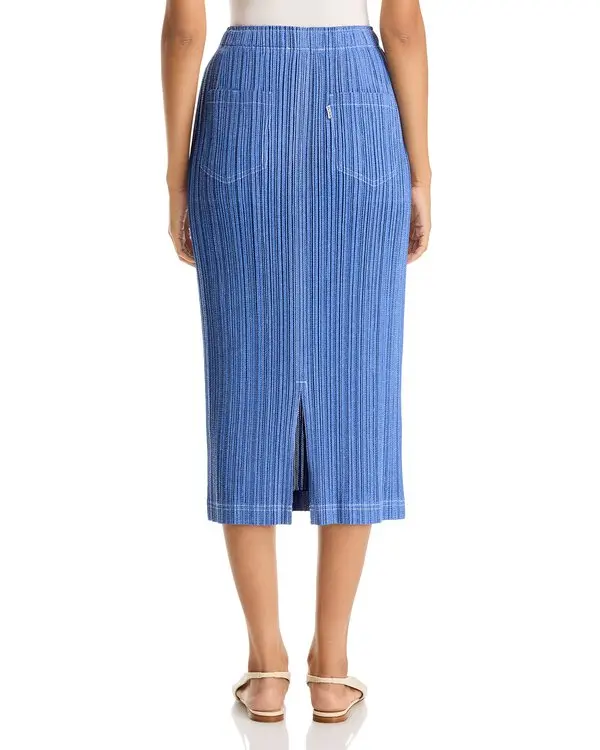 Issey Miyake Midi Denim Skirt