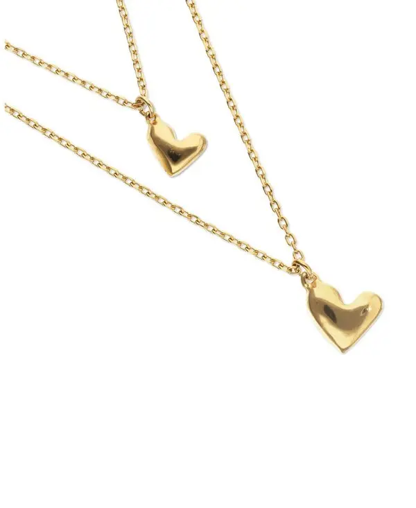 UNODE50 Double Heart Necklace
