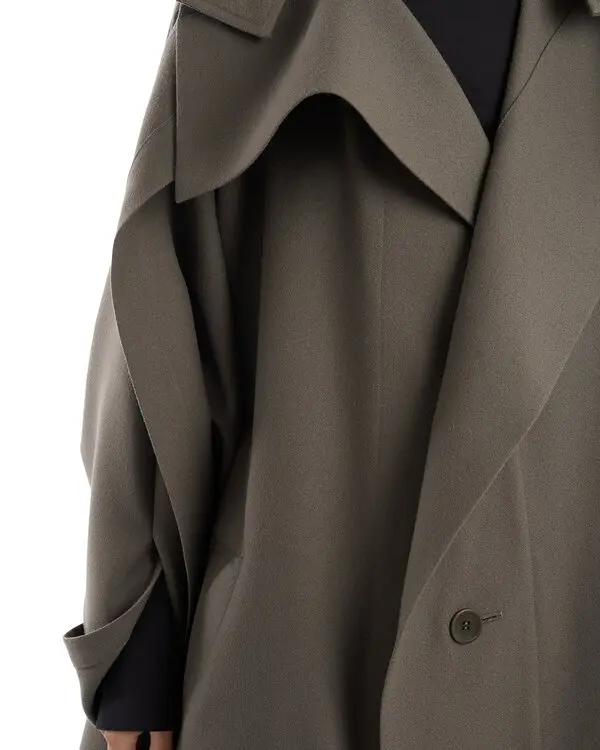 Issey Miyake Calligraph Wool Long Coat