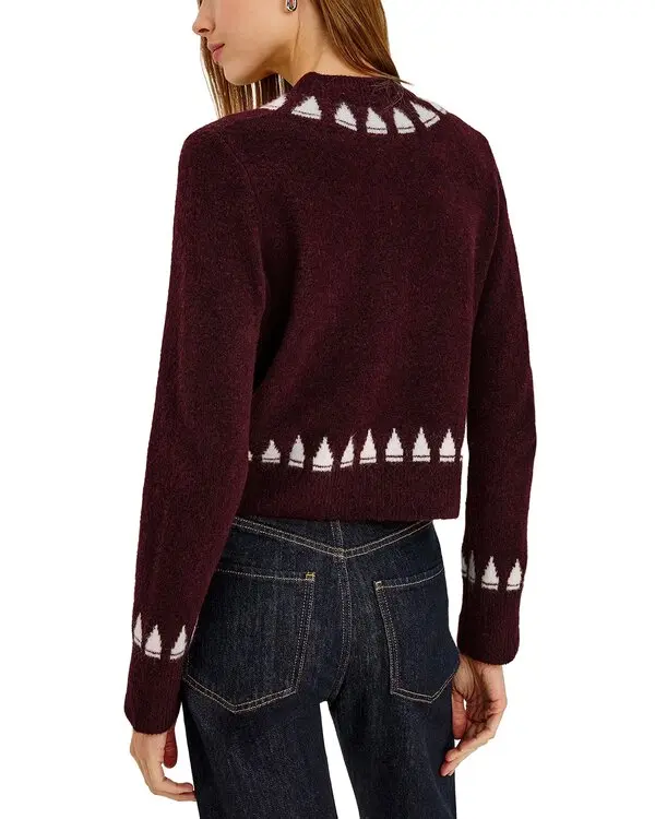 Rails Millie Swan Print Cardigan Sweater