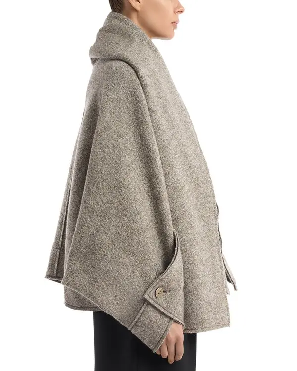Issey Miyake Wool Blend Granite Coat