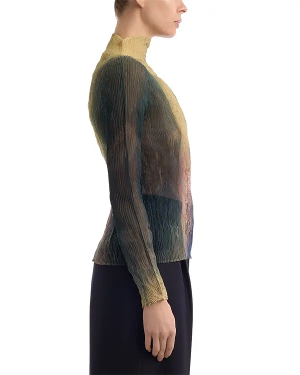 Issey Miyake Chiffon Twist View Point Top