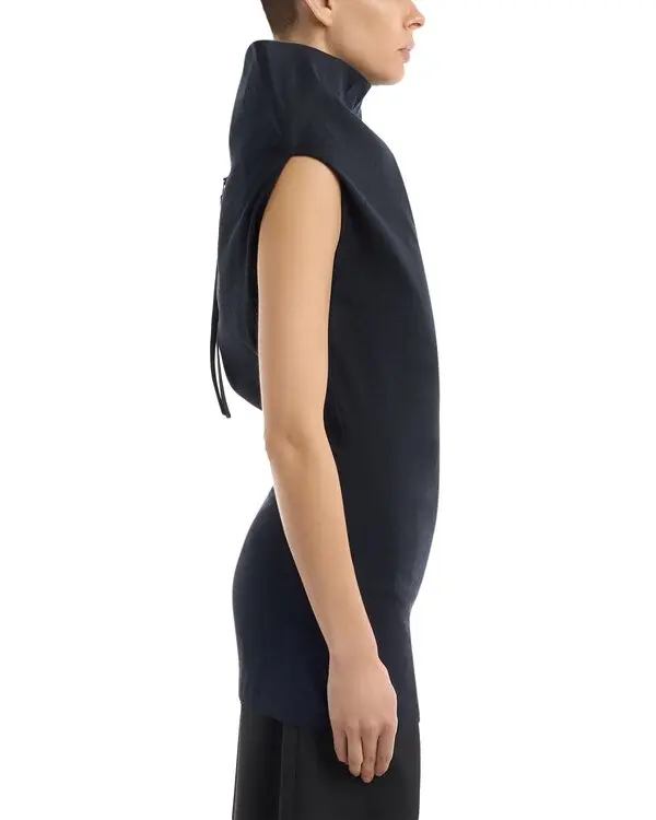 Issey Miyake Allow Structured Neckline Top