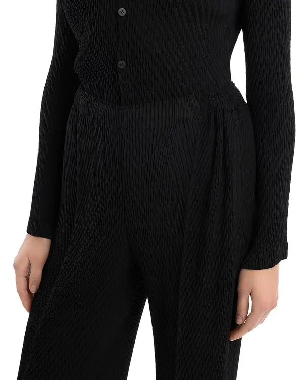 Issey Miyake Rhombus Pleat Textured Crop Pants