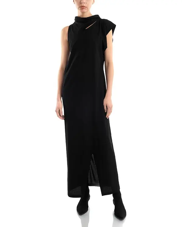 Issey Miyake Tubular T One Shoulder Cutout Dress