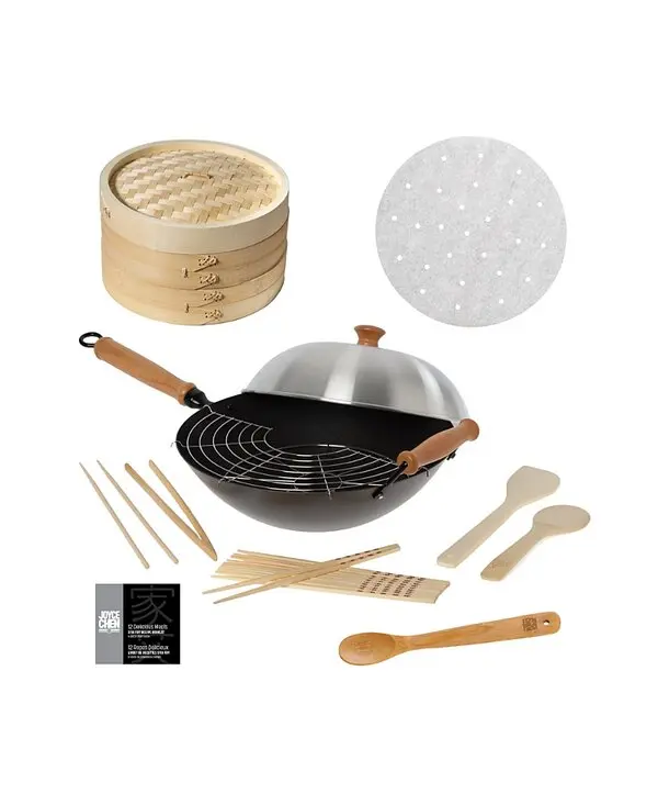 JOYCE CHEN Professional Series Nonstick 14 Wok Bundle, 13 Piece, 16 L X 16 W X 13 H