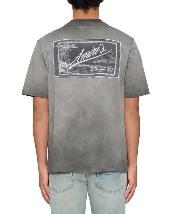Amiri Logo Patch Crewneck Cotton T-shirt