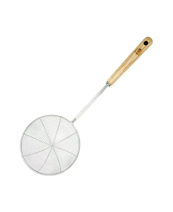 JOYCE CHEN Deluxe Stainless Steel Spider Strainer, 15.6 L X 5.4 W X 3.2 H - Silver