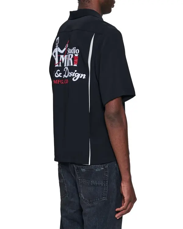 Amiri Art & Design Crepe Camp Shirt