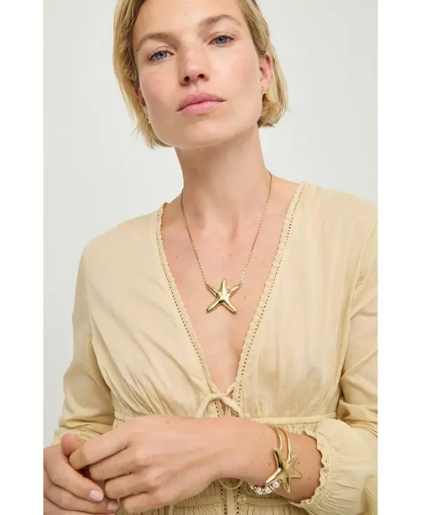 UNODE50 Tone Star Pendant Necklace