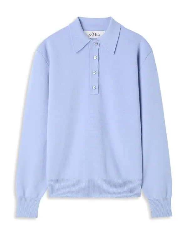 RÓHE Wool & Cashmere Polo Sweater
