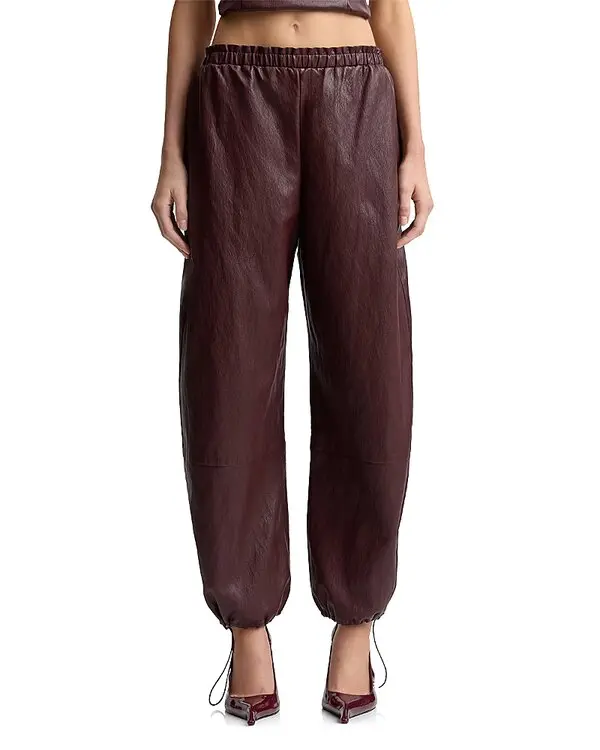Avec Les Filles Faux Leather Balloon Pants
