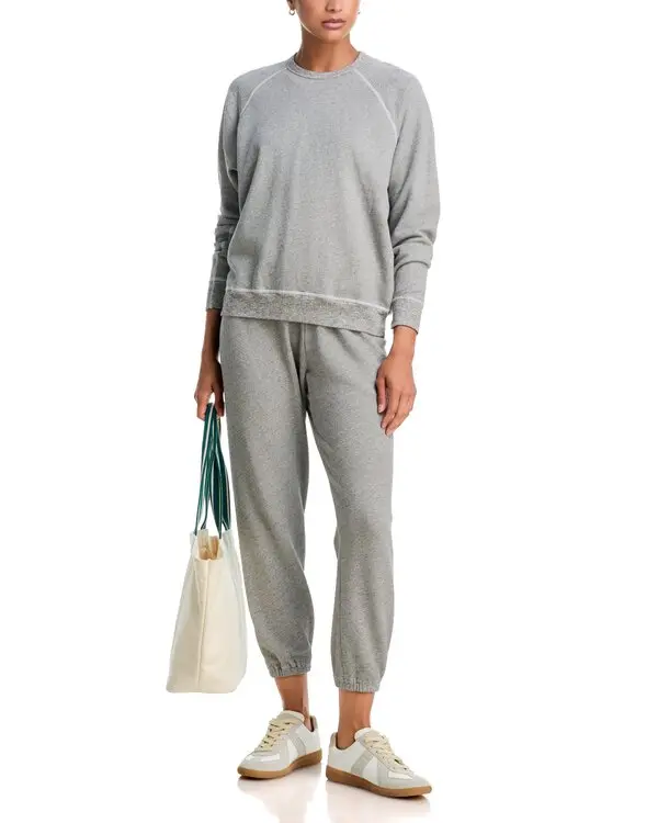 The Great. The Stadium Cotton Blend Ankle Sweatpants