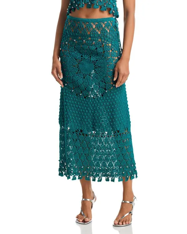 Rabanne Beaded Crochet Skirt