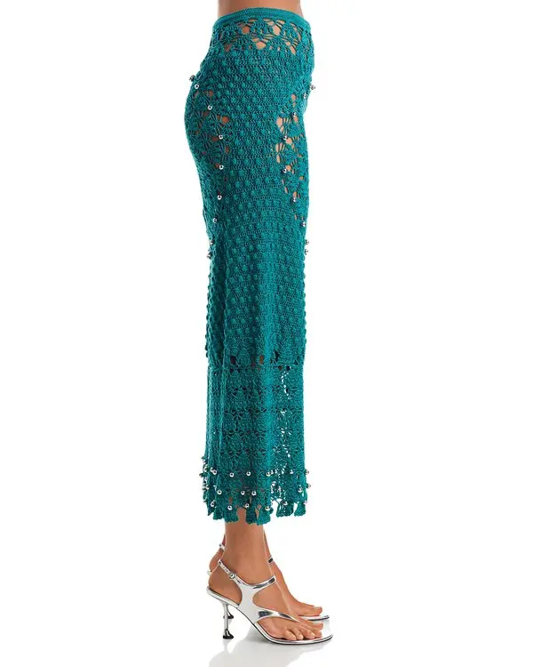Rabanne Beaded Crochet Skirt