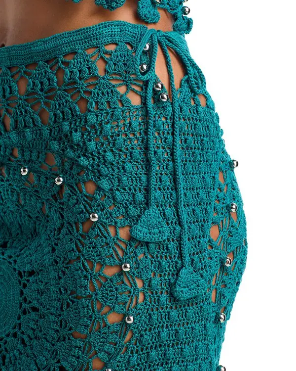 Rabanne Beaded Crochet Skirt
