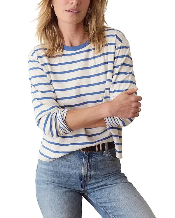 Marine Layer Juno Double Knit Long Sleeve Tee