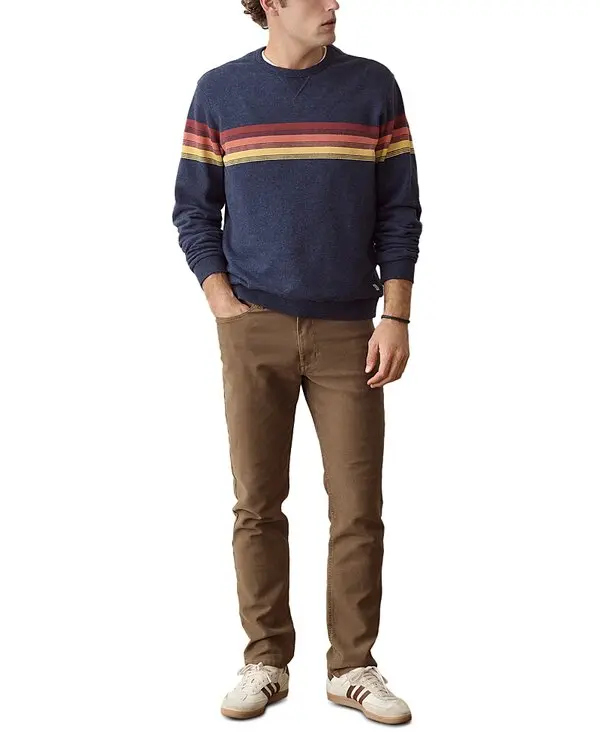 Marine Layer Five Pocket Flex Terry Slim Straight Pants - Daisy Brown