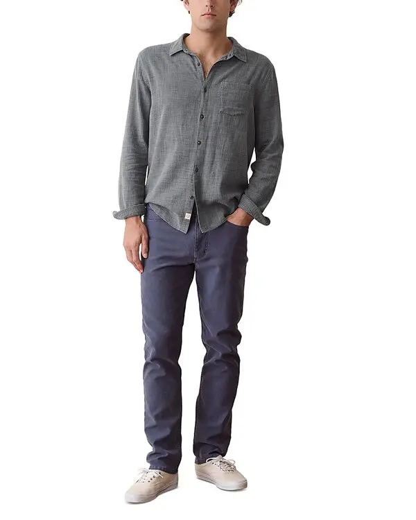 Marine Layer Five Pocket Flex Terry Slim Straight Pants - True Navy