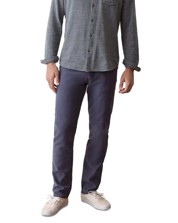 Marine Layer Five Pocket Flex Terry Slim Straight Pants - True Navy