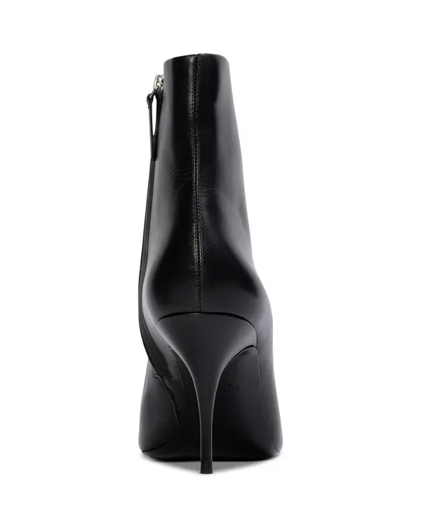 BLACK SUEDE STUDIO Snip Toe Leather Ankle Boots
