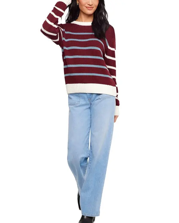 Karen Kane Striped Crewneck Sweater