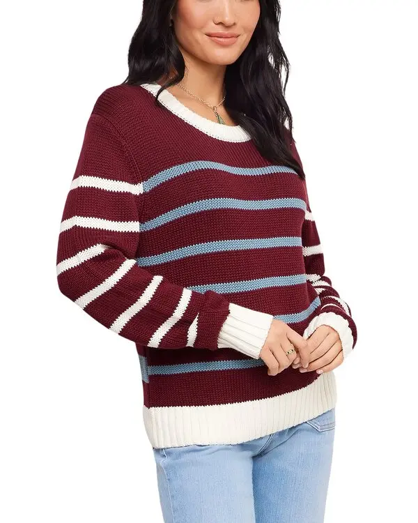 Karen Kane Striped Crewneck Sweater