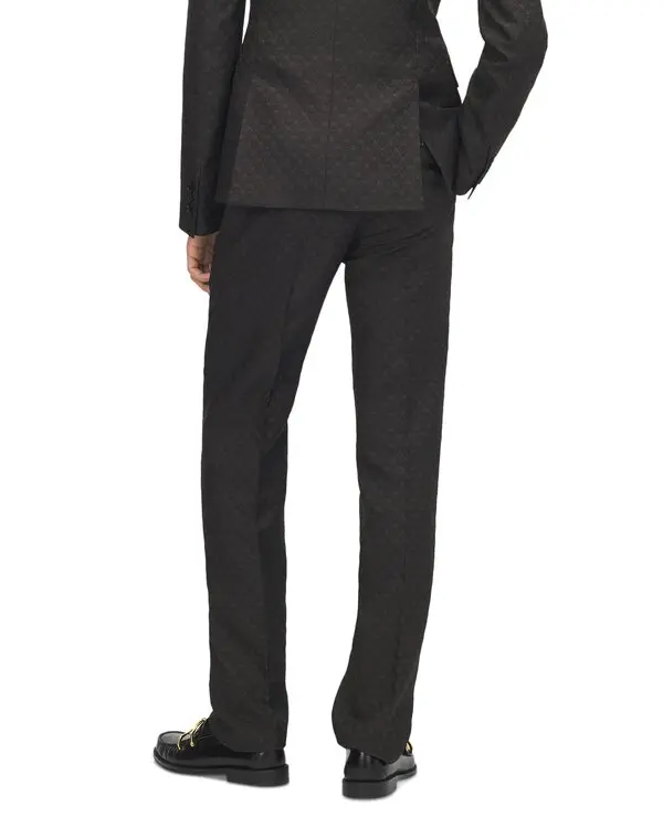 Alexander McQueen Skull Jacquard Tailored Trousers