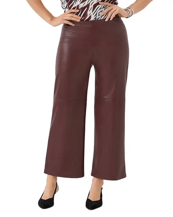 Karen Kane Faux Leather Pull-on Ankle Pants