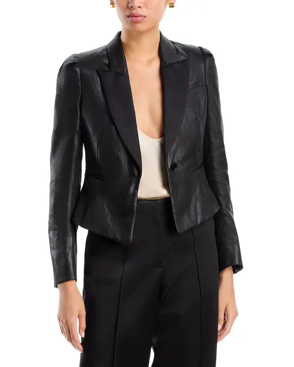 Alexander McQueen Linen Short Blazer