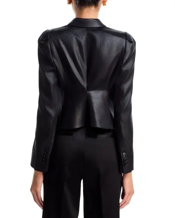 Alexander McQueen Linen Short Blazer