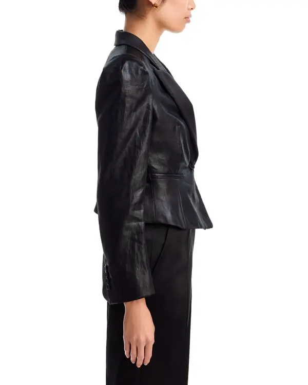 Alexander McQueen Linen Short Blazer