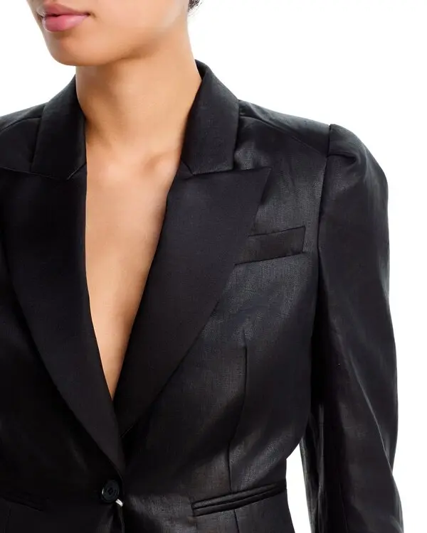 Alexander McQueen Linen Short Blazer