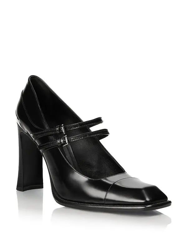 Alexander McQueen Leather Mary Jane Pumps