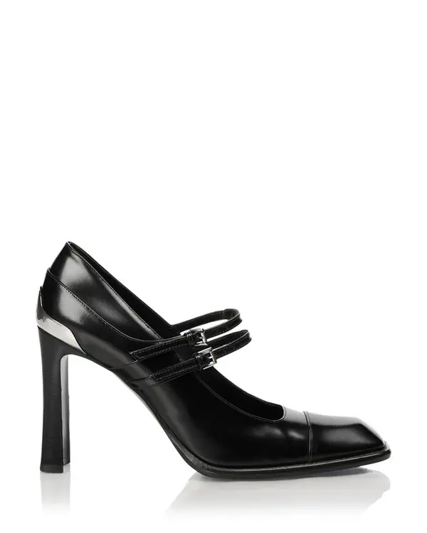 Alexander McQueen Leather Mary Jane Pumps