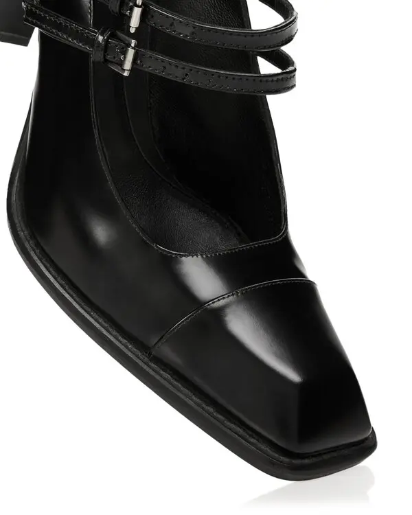 Alexander McQueen Leather Mary Jane Pumps