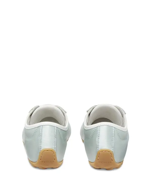 Alexander McQueen Satin Sneakers - Dark Green