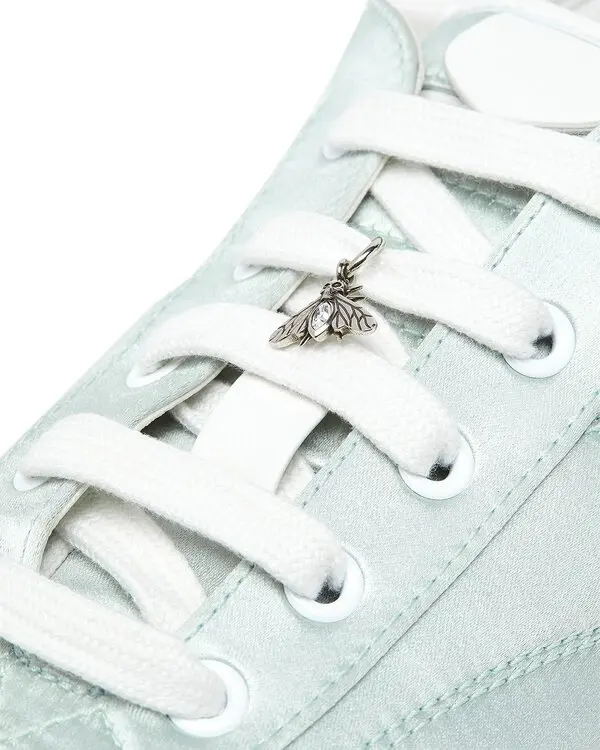 Alexander McQueen Satin Sneakers - Dark Green