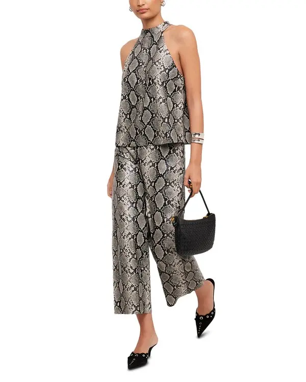 Fifteen Twenty Alexis Faux Leather Halter Top
