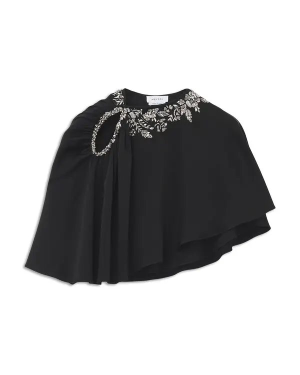 Alexander McQueen Bugle Bead & Crystal Cape