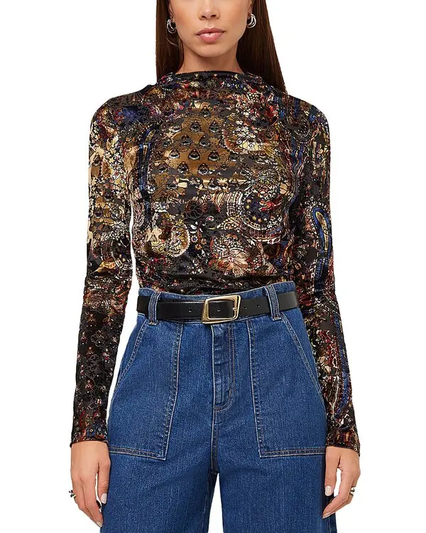Fifteen Twenty Khami Velvet Burnout Top