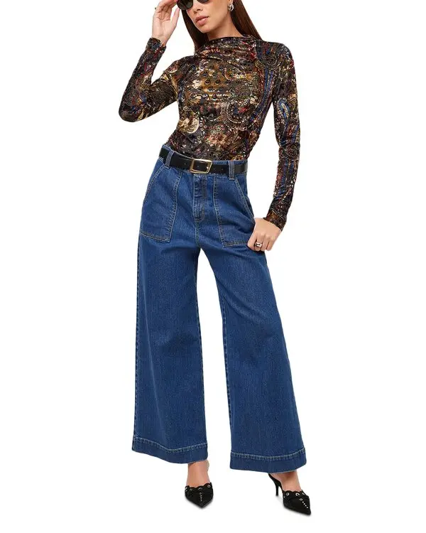 Fifteen Twenty Khami Velvet Burnout Top