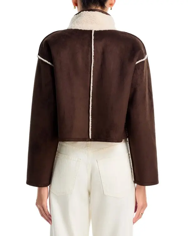 Velvet By Graham & Spencer Esme Cropped Jacket - Espresso Brown