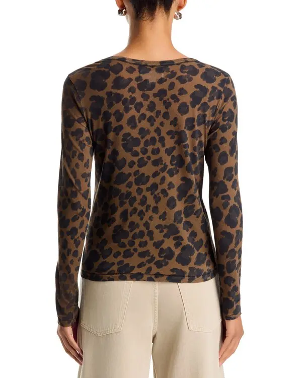 Velvet By Graham & Spencer Galenna Cotton Long Sleeve Tee