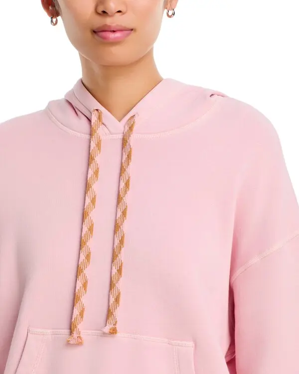 Xirena Chase Cotton Hoodie Sweatshirt - Pink Dust