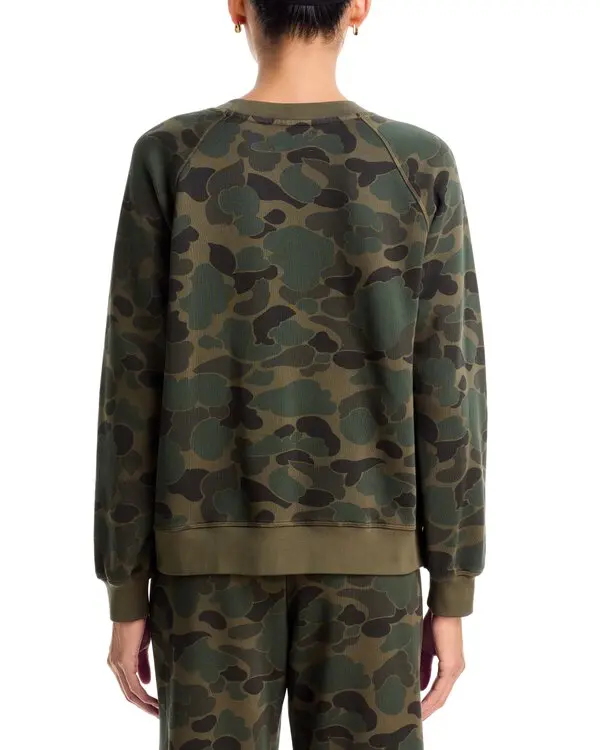 Xirena Marathon Cotton Blend Printed Sweatshirt