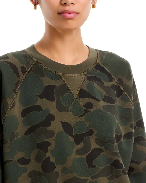 Xirena Marathon Cotton Blend Printed Sweatshirt